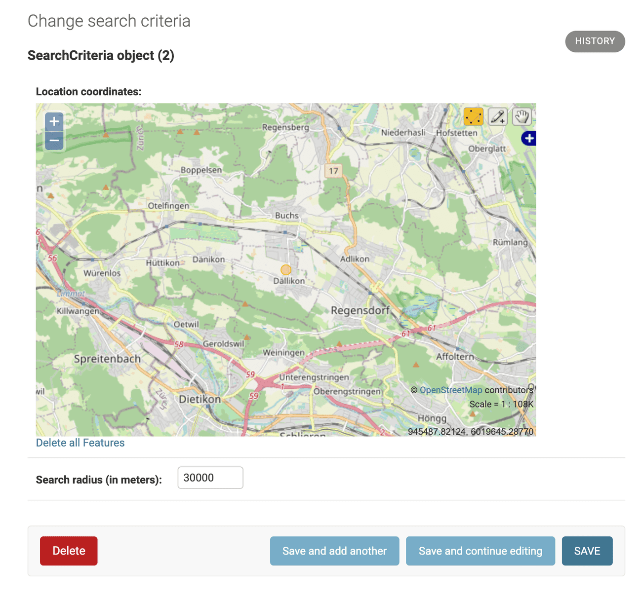 Query objects within an area with GeoDjango (part 1) | The Act of Coding